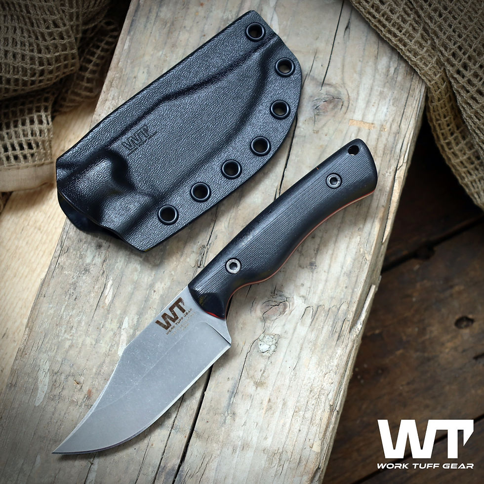 PWB-EDC(N690 Cryo)/Dark washed/Black with Red liner grip/Blk Kydex ...