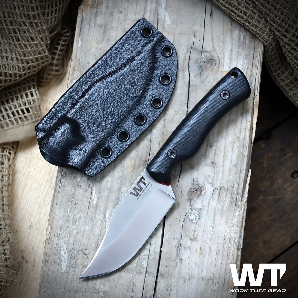 PWB-EDC(N690 Cryo)/Satin/Black with Red liner grip/Blk Kydex Sheat ...