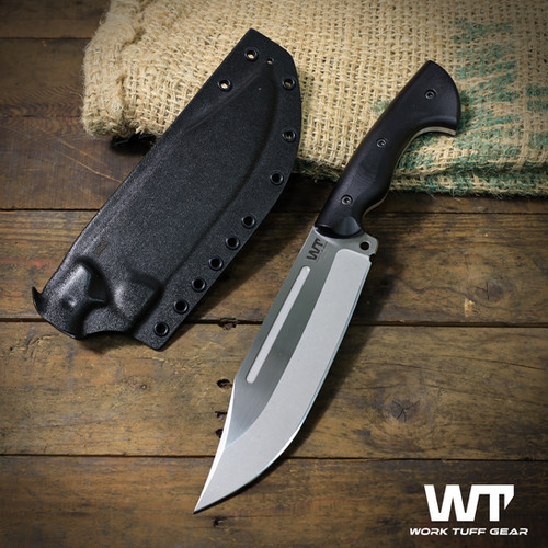 PWB-7 Gen 2- Two-tone tumbled ( BLK G10)-SK85 | Work Tuff Gear