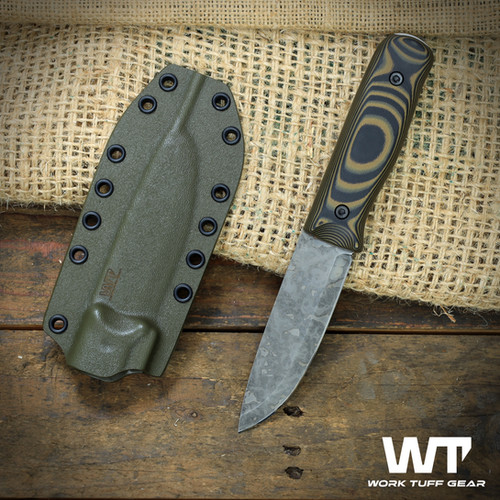 Forester Gen 2 (SK85)-APO finish/ Scandi Grind /Tiger Camo Grip | Work ...
