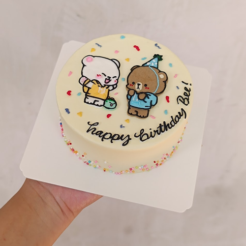 Bear friends hbd cake | Eggyi.co