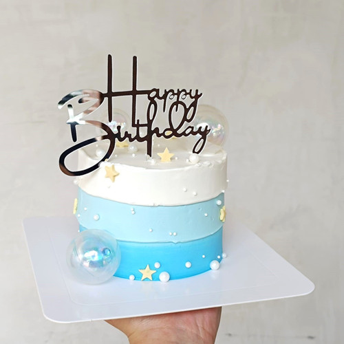 Blue topper cake | Eggyi.co
