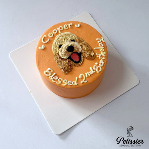 Plain Orange Pet Cake Petissier Sg