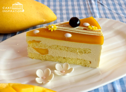 Midnight Mango Mousse Slice Cake | CAKEINSPIRATION SG