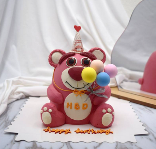 3D pink bear cake | Eggyi.co