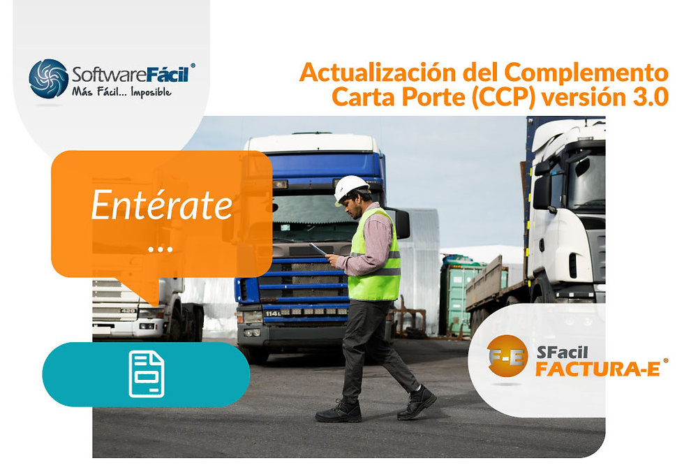 Actualización del Complemento Carta Porte (CCP) versión 3.0