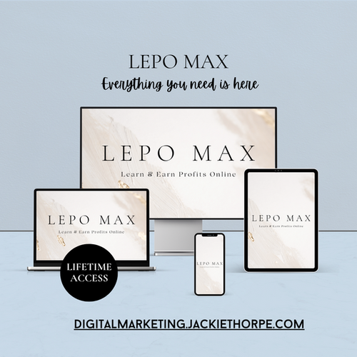 LEPO Max with Master Resell Rights | Jackie Thorpe