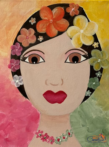 Paint Party "To-Go" - FLOWERS IN MY HAIR | BE! Creative Arts Ce