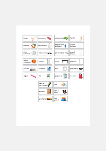 Classroom Labels in Spanish | The Reggio Resource