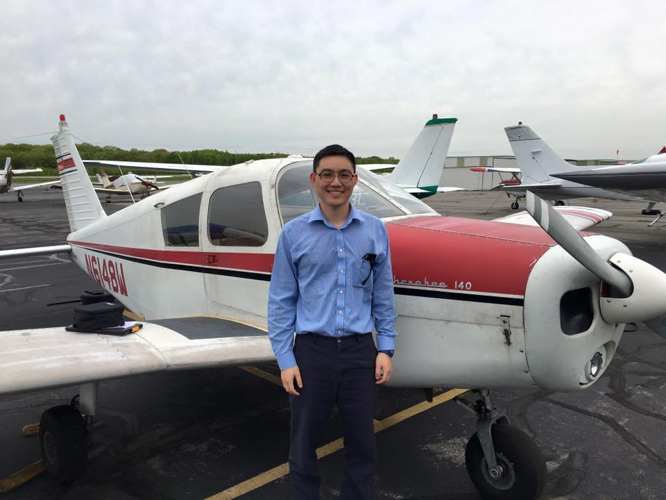 Stan Tran earns Private Pilot Certificate