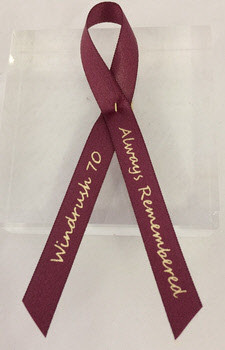 Personalised Charity Ribbon Pins - Pack of 50 | CreativeRibbon&Bows