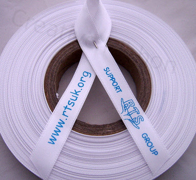 Personalised Charity Ribbon Pins - Pack of 25 | CreativeRibbon&Bows