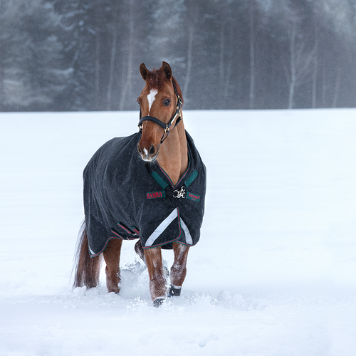 Rambo Wug Heavy 400g - black/green/red | Sweden Horse Rugs