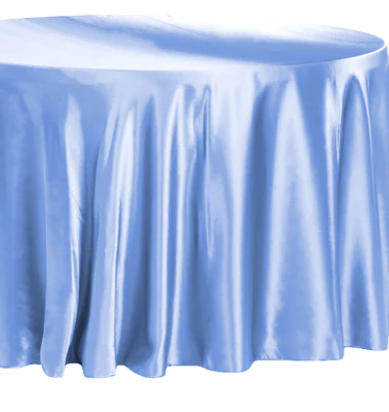 Powder Blue Satin Table Cloth | OMNIVENT