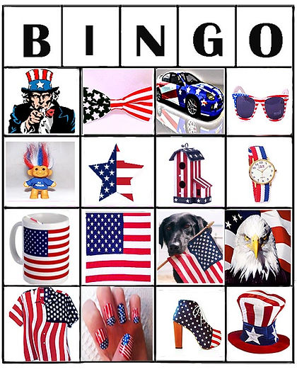 Game - Flag Bingo | free printable Bingo Cards for seniors