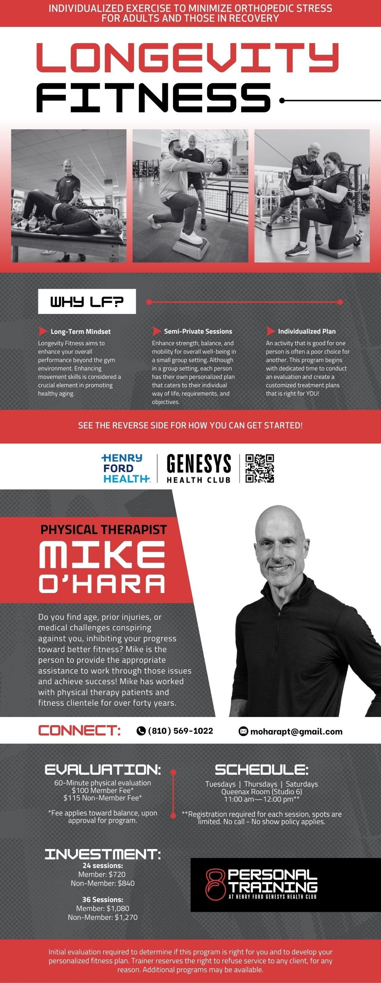 Longevity | Henry Ford Genesys Health Club