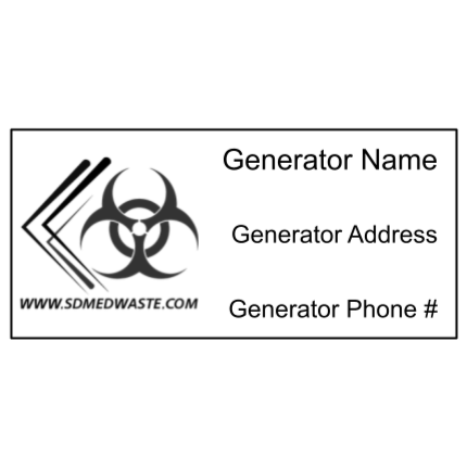 Sharps / Biohazard Facility Labels | Sharps Medical Waste