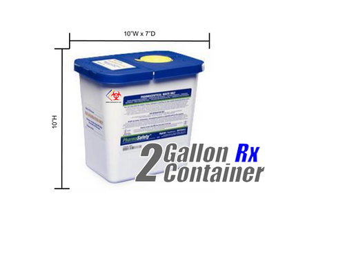 2 Gallon Pharmaceutical Disposable Container (Blue/White) | SD Medical ...
