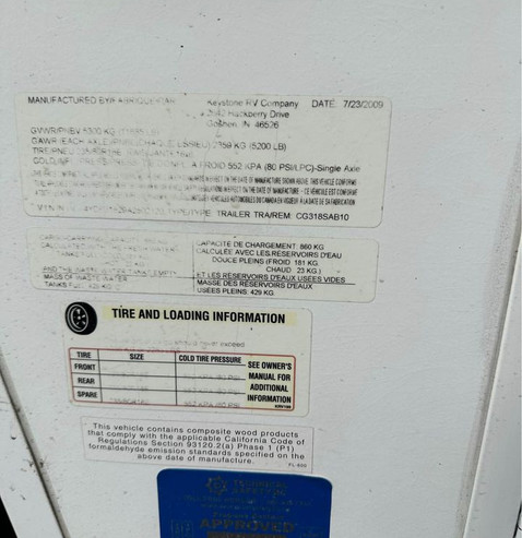 2010 Keystone cougar 5th wheel