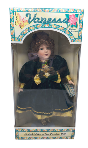 1998 Vanessa Ricardi Limited Edition Porcelain 16" Vanessa Doll Holiday ...
