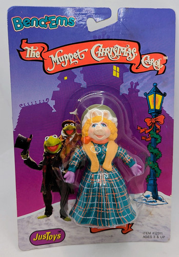1992 JusToys Muppet Christmas Carol Miss Piggy As Emily Cratchit Bend ...