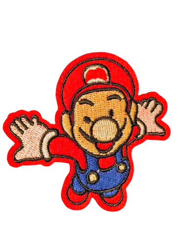 Nintendo Super Mario Galaxy - Mario Flying Embroidered Iron On 2.5 ...
