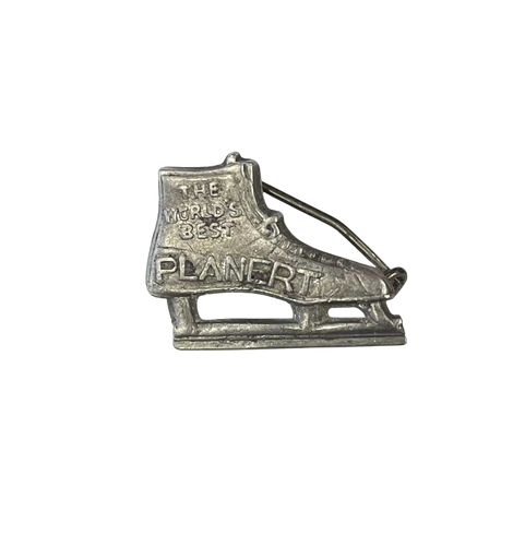 1920s Era Planert Hockey Ice Skate The Worlds Best Old Metal Pinback ...