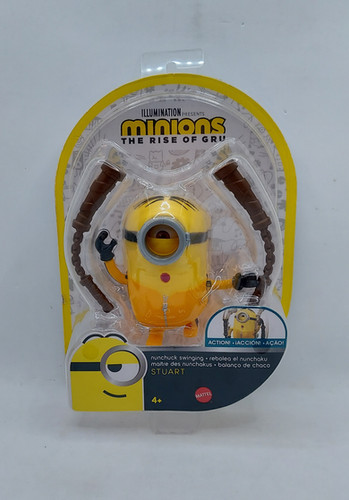 Mattel Minions: Rise of Gru Nunchuck Swinging Stuart Button Activated ...