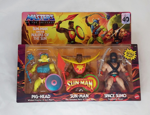 Masters of the Universe Sun-Man and the Rulers of the Sun Action Figure ...