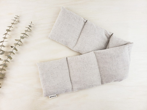 Long coussin enveloppant Chanvre et coton bio gris; Amma Thérapie ...