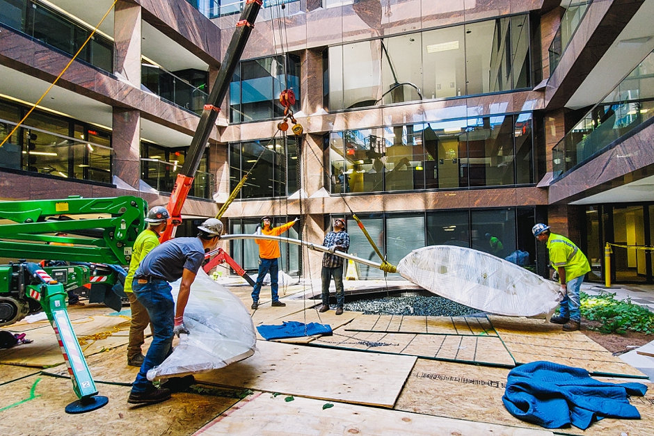 Camelback Commons Atrium Artwork Installed