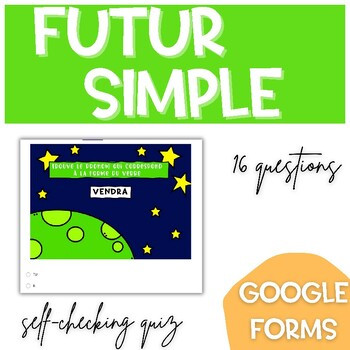 Futur Simple -RE Verbs GOOGLE FORMS French Future Tense | Frenchteacherbox