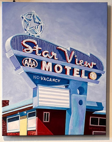 Star View Motel NV (oil on canvas) | Mysite