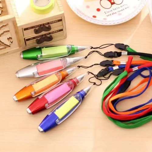 Custom Multi-function Lanyard Sticky Notes LED Light Pen | Everprint
