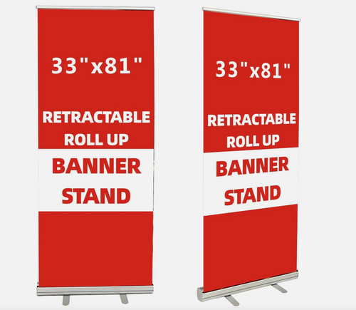 33" x 81" Premium Retractable Roll Up Banner | Everprint USA