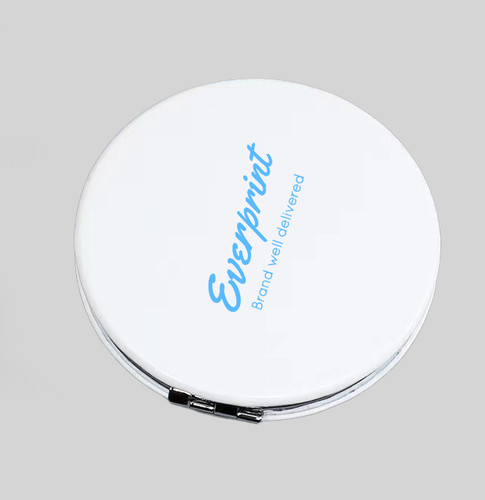 PU Leather Folding Mirror- Round | Everprint USA
