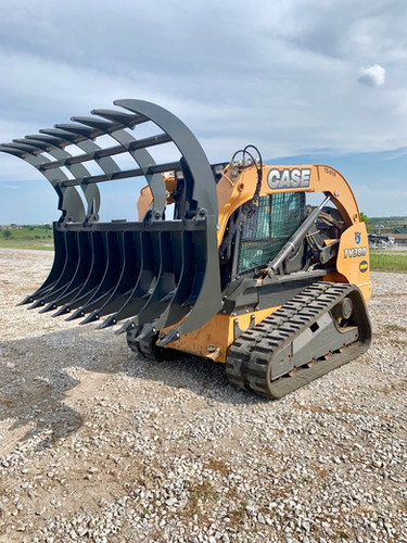 Skid Steer Brush Grapple - Xtreme Duty Grapple Rake w/ Teeth by CID ...