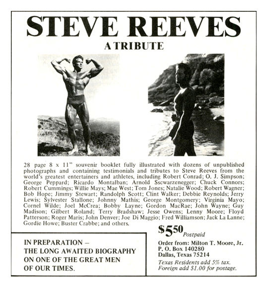 “One of a Kind” – The Only Reeves-Approved Biography