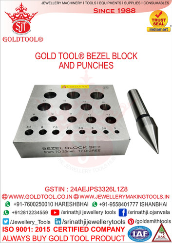 GOLD TOOL Bezel Block Set 5mm To 20mm 17 Degree gold smith tools ...