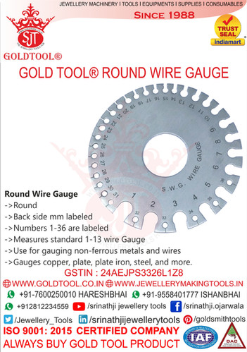 gold tool® round wire gauge | JEWELLERY MACHINERY