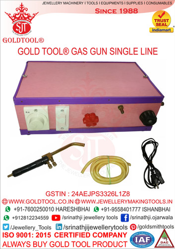 Gas Gun Single Line With Brass Nozzle 1 | JEWELLERY MACHINERY