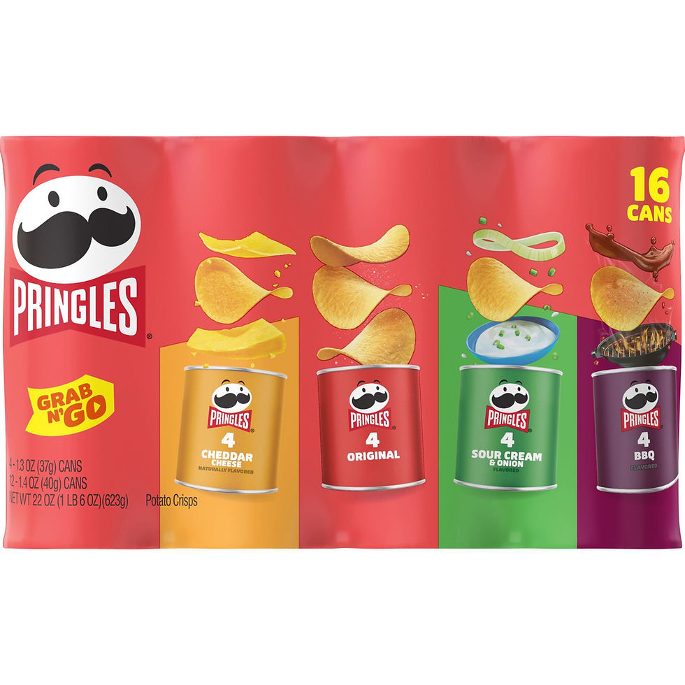 Pringles Variety Pack Potato Crisps Chips, 22 oz, 16 Count | ohUSbox.com