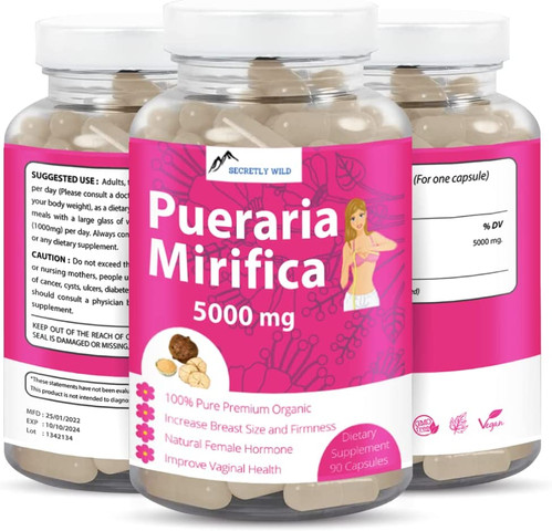 푸에라리아 미리피카 - Pueraria Mirifica Capsules 5000mg - Natural Breast ...