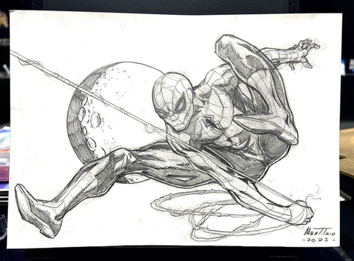 Spider-Man Full Body Pencils traditional art | Trip Design Studio