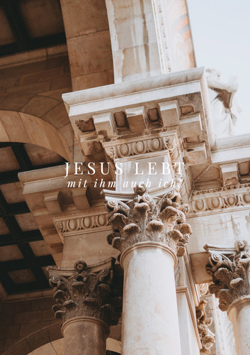 Jesus lebt - Poster in A3 | BIBELSCHOENHEIT