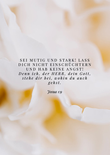 Sei mutig und stark - Poster in A3 | BIBELSCHOENHEIT
