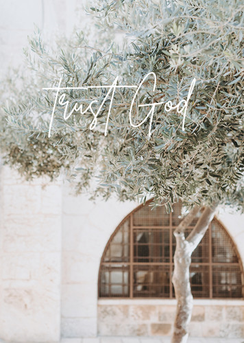 trust God - Poster A4 | BIBELSCHOENHEIT
