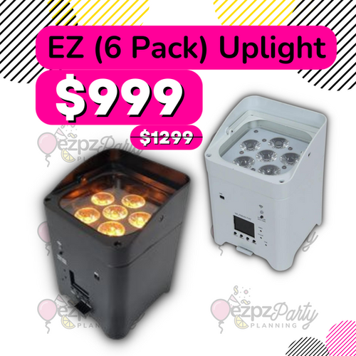 EZ 6 Pack Uplight | EZPZ Party Planning