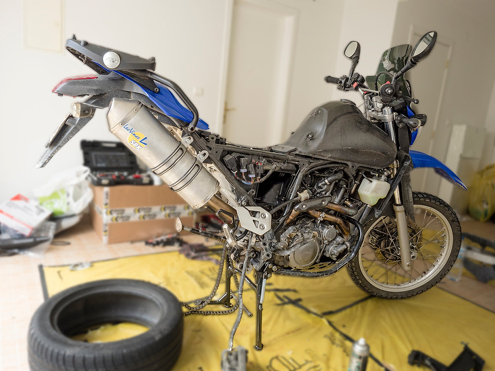 Yamaha XT660R Adventure mods