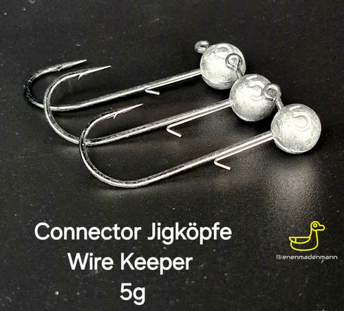 Major Fish Connector Jigköpfe Wire Keeper 5g | Bienenmadenmann